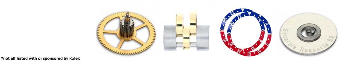 Watch Bands, Crystals, Crowns, Casing Parts and Internal Parts for Rol ...