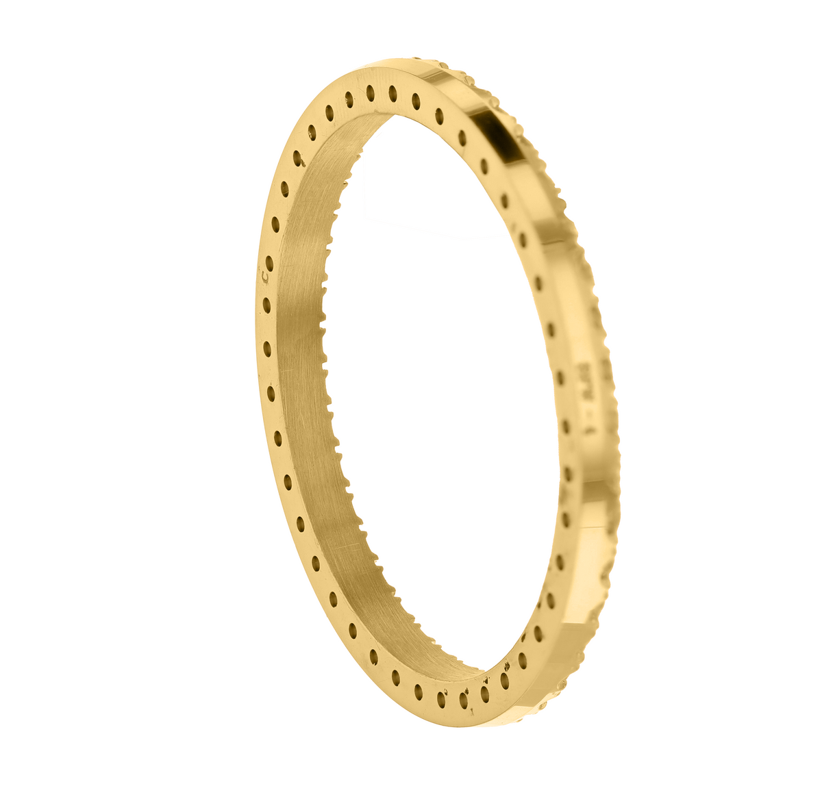 40mm Custom 3ct Diamond Bezel 14K Yellow Gold – Time Connection II, Inc