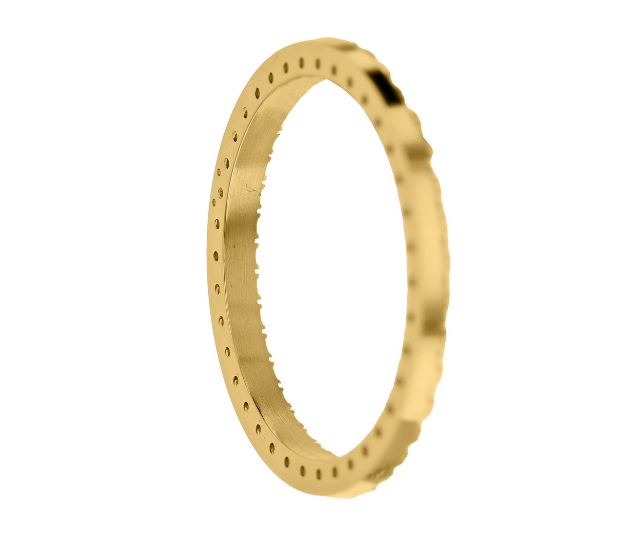 40mm Custom 3.7ct Diamond Bezel 14K Yellow Gold – Time Connection II, Inc