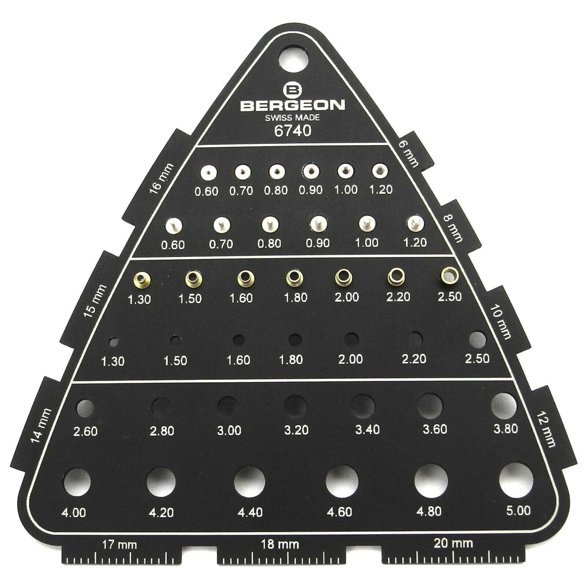 Bergeon 6740 Crown and Tap Gauge – Time Connection II, Inc