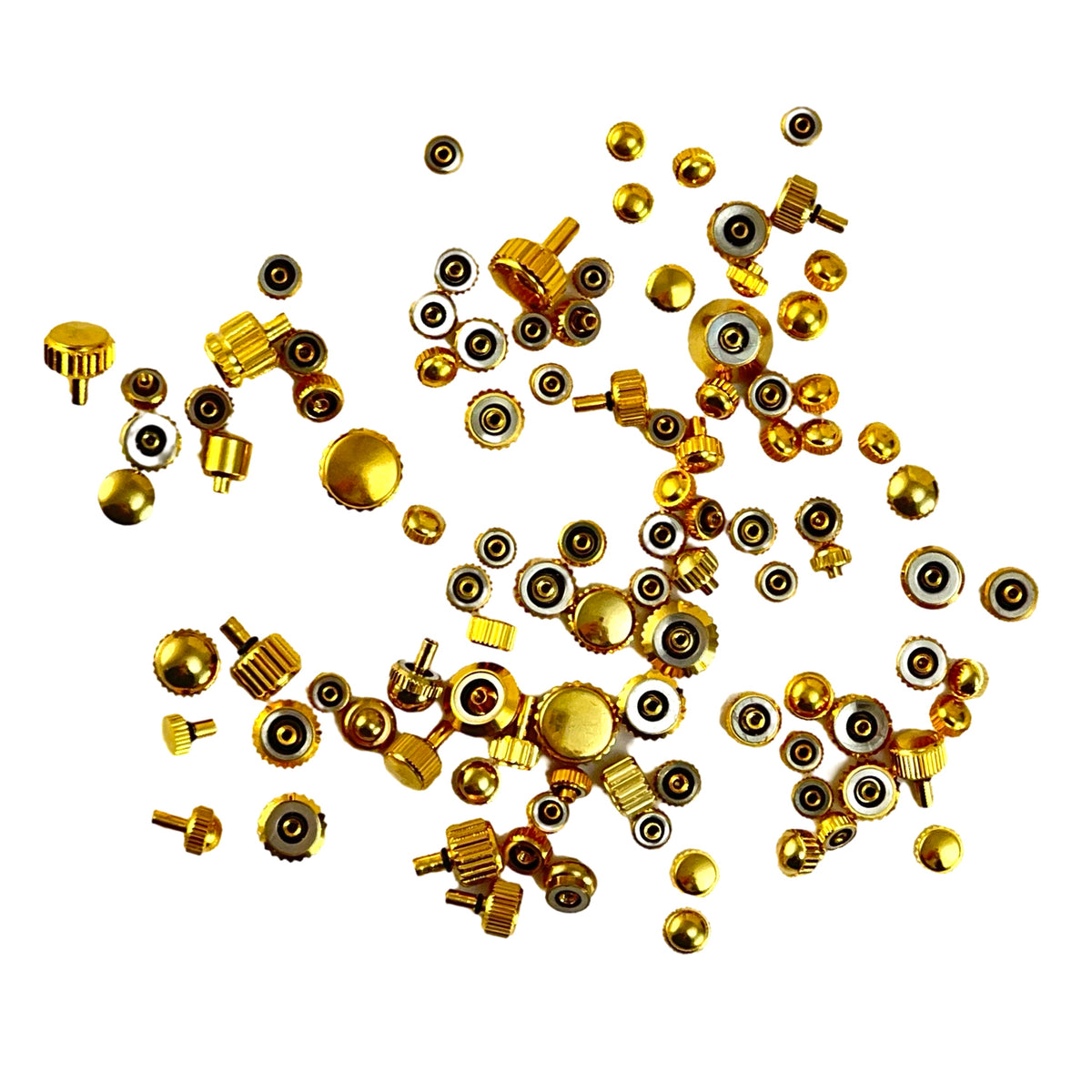 Gold Colored Waterproof Crowns Assortment Variety (Bag of 100) – Time ...