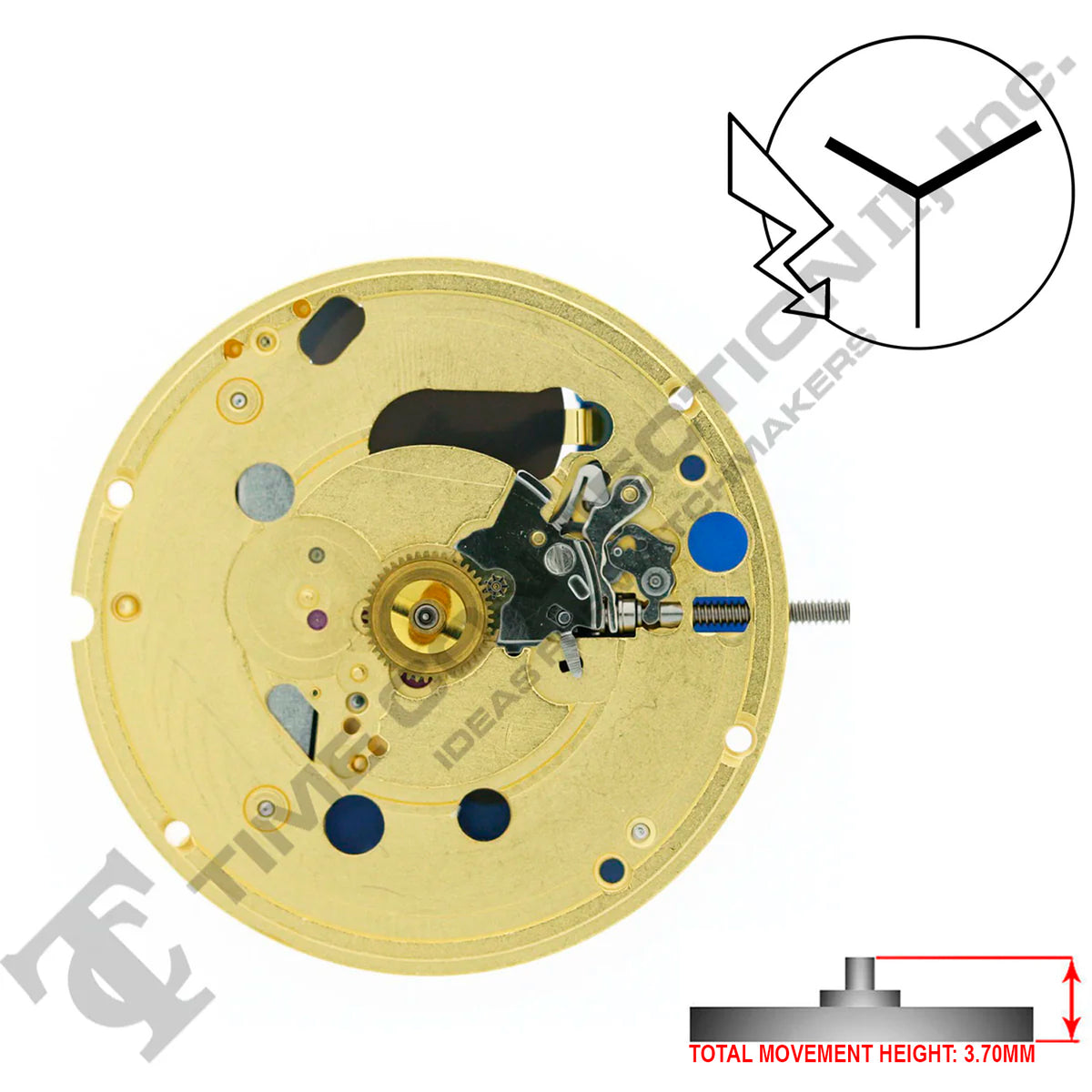 ETA 955.402 3 Hands Swiss Made Quartz Movement Ht. 3.70MM – Time ...