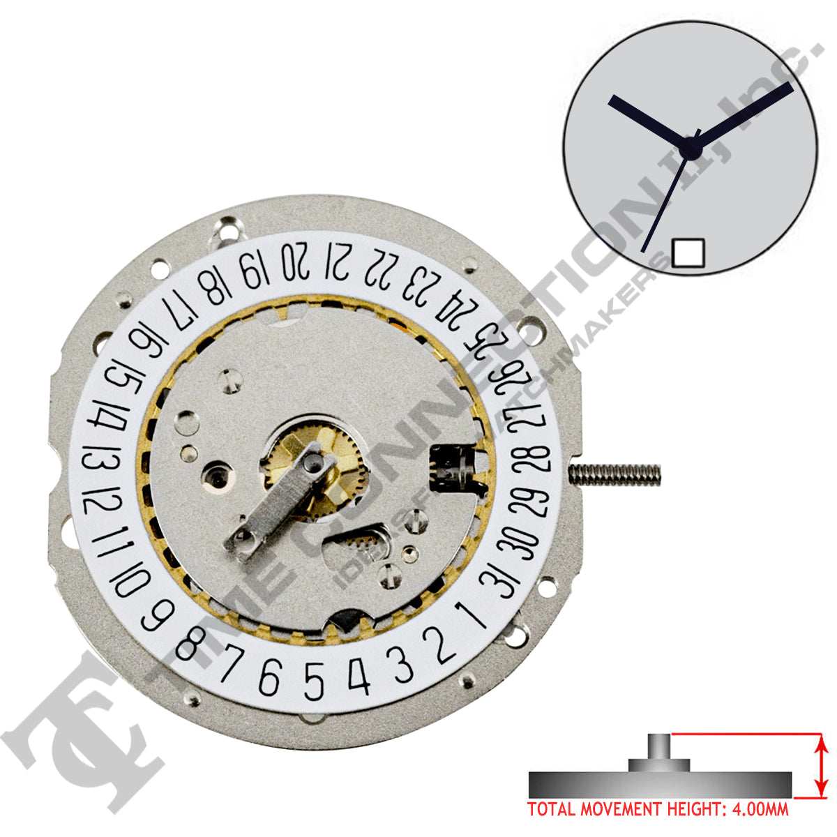 Harley Ronda 705 3 Hands Quartz Movement (Various Heights) – Time ...