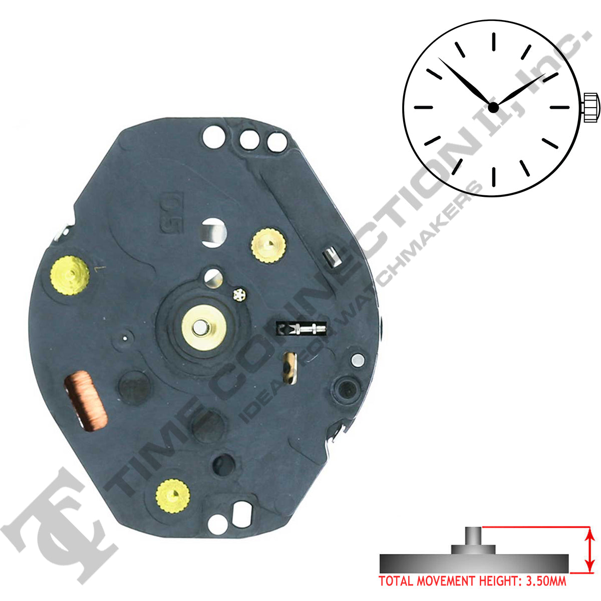 Genuine Seiko 7N00 2 Hands Quartz Movement Ht. 3.50MM – Time Connection ...