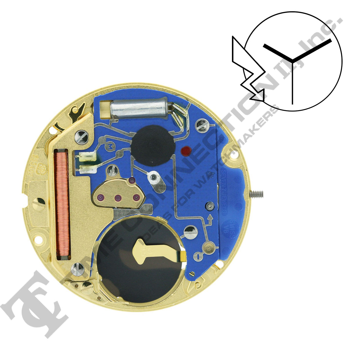 ETA 955.402-3H Swiss Made Movement – Time Connection II, Inc