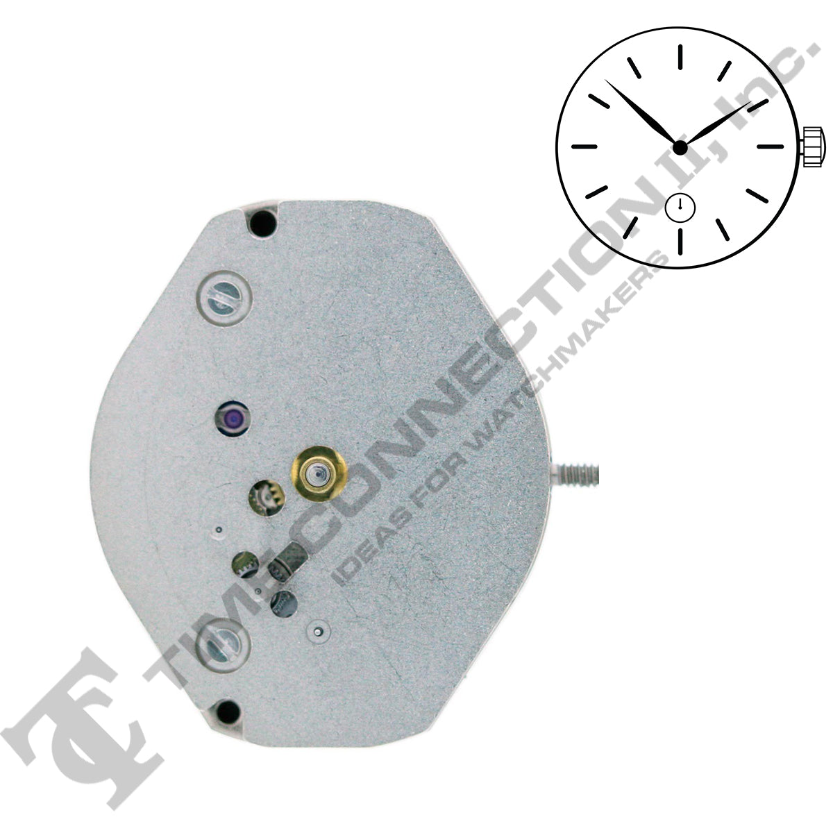 ETA 902.505 2 Hands Swiss Parts Quartz Movement – Time Connection II, Inc