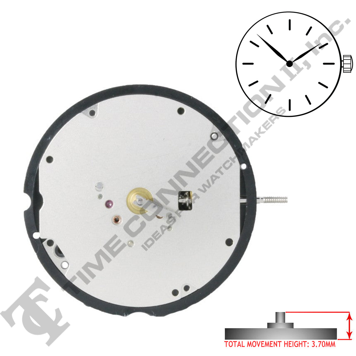 Harley Ronda 712 2 Hands Quartz Movement Ht. 3.70MM – Time Connection ...