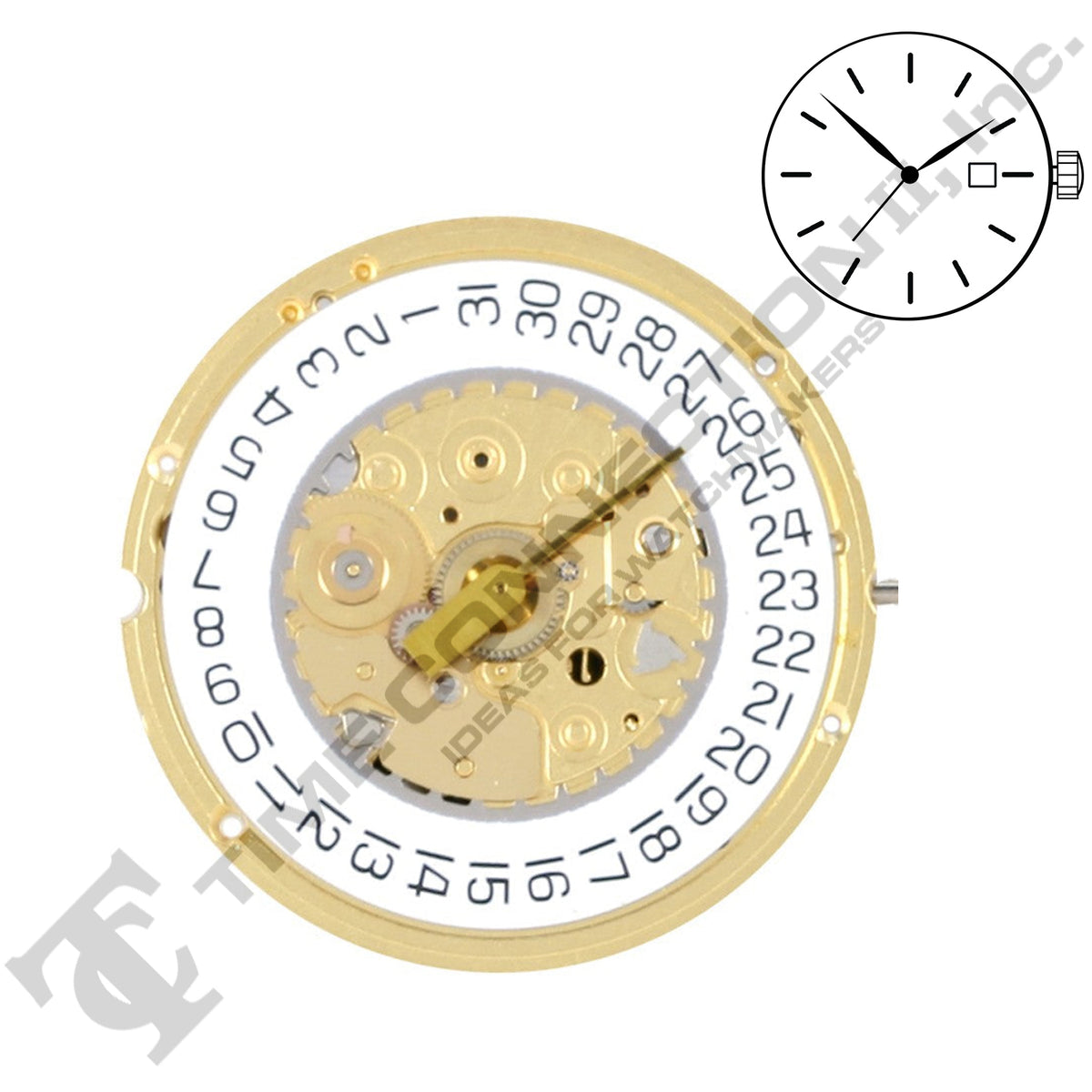 ETA 255.513 3 Hands Swiss Made Quartz Movement Ht. – Time Connection II ...