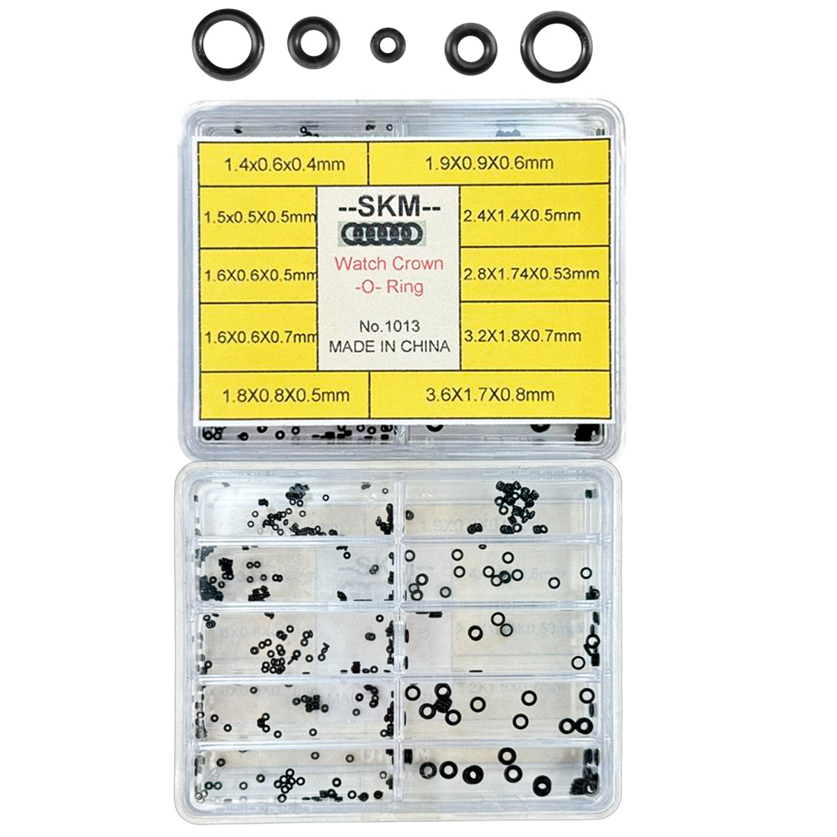 Miniature O-Ring Rubber Waterproof Crown Gasket Assortment (500 PCs ...