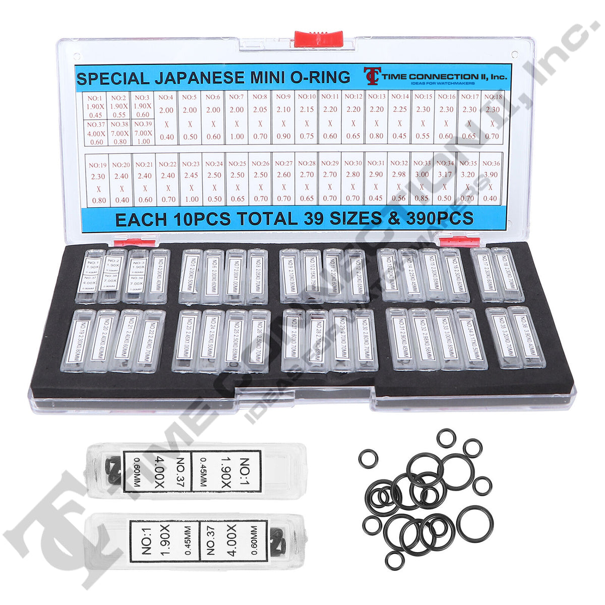 Assortment of Miniature O-Ring Gaskets for Pushers, Crowns (Total 390 ...