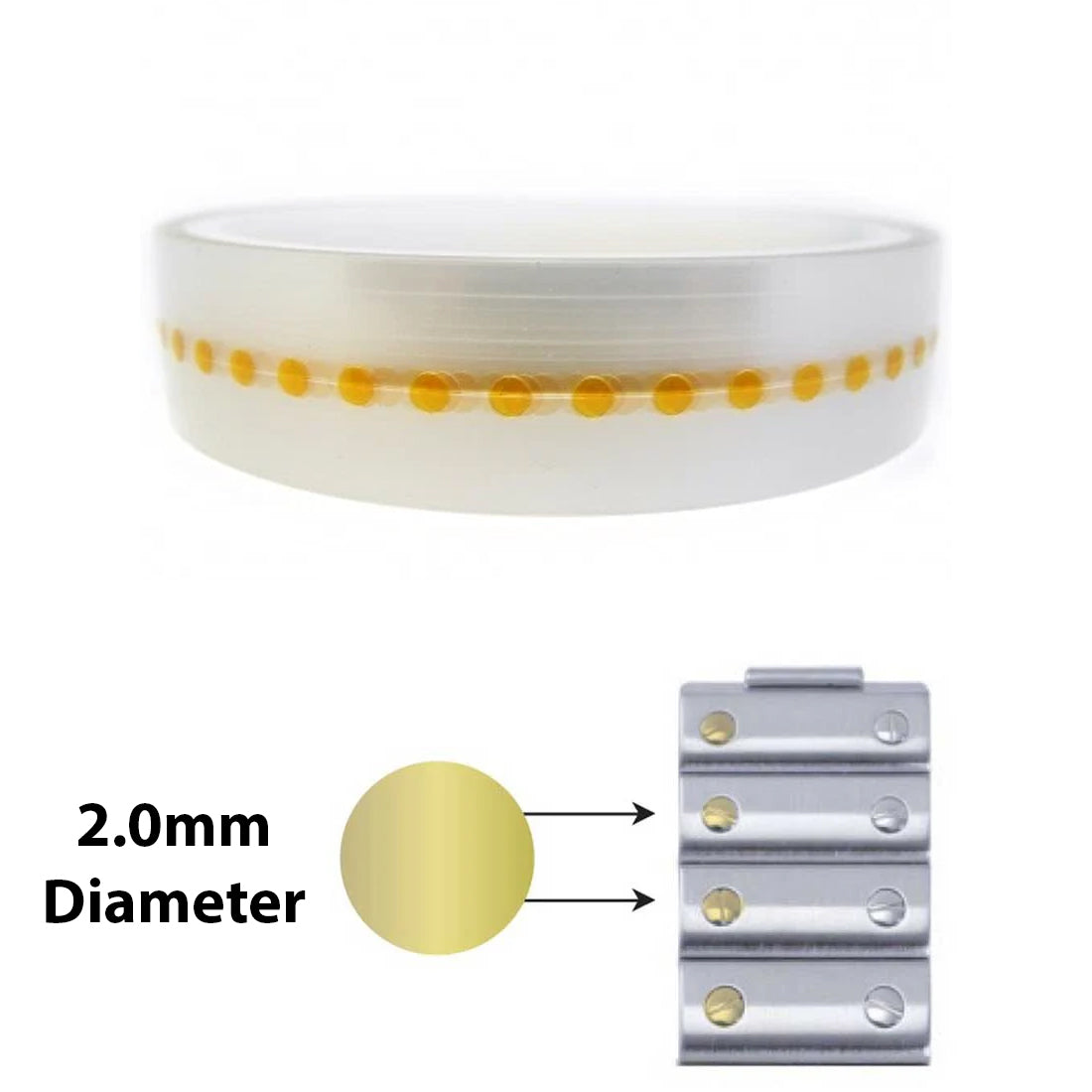 Amber Polyimide Protection Polishing Dots for Watch Bands (Packs of 2 ...