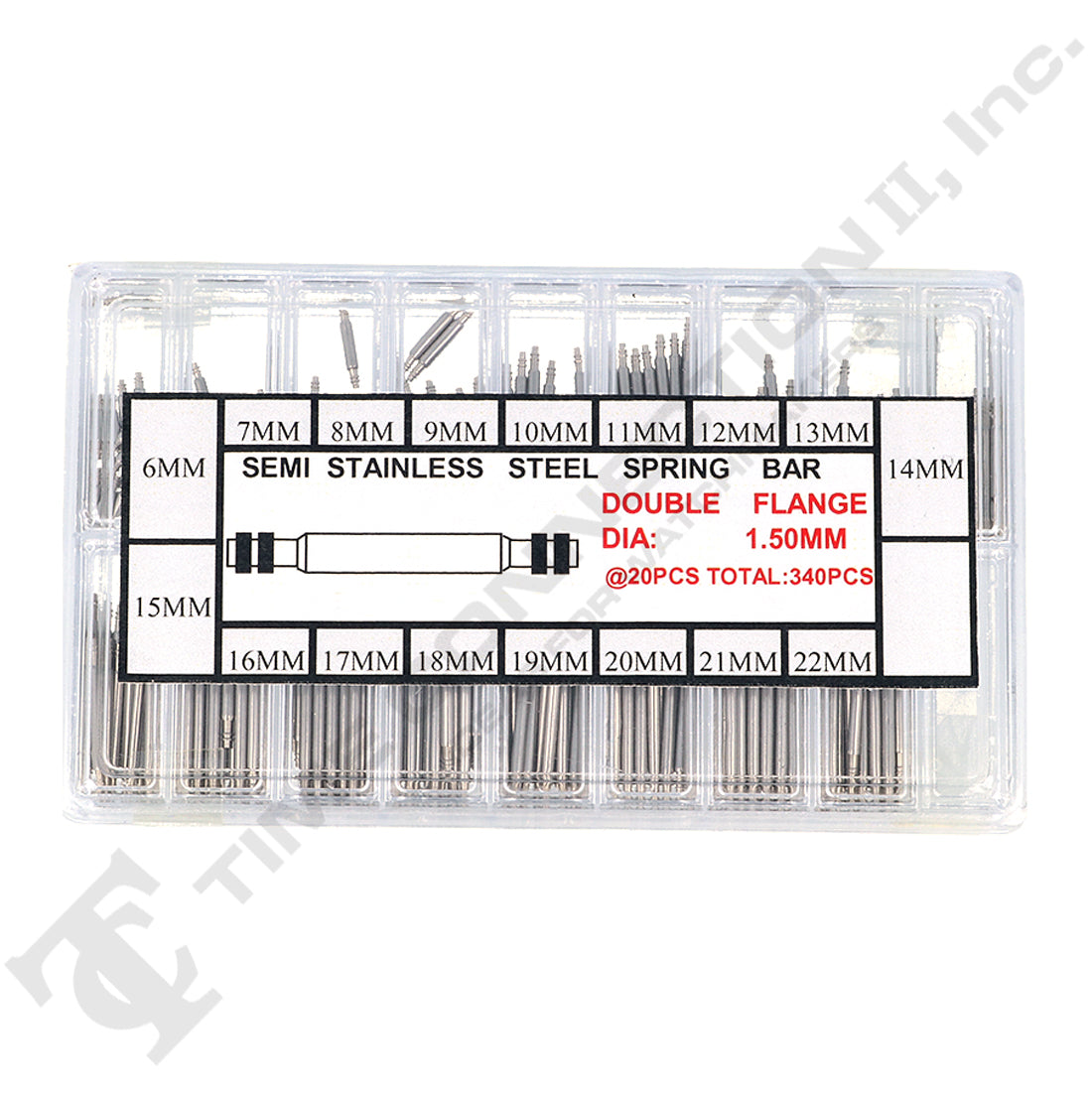 1.50mm Double Flange Spring Bars Set 340 PCs (6~22mm) – Time Connection ...