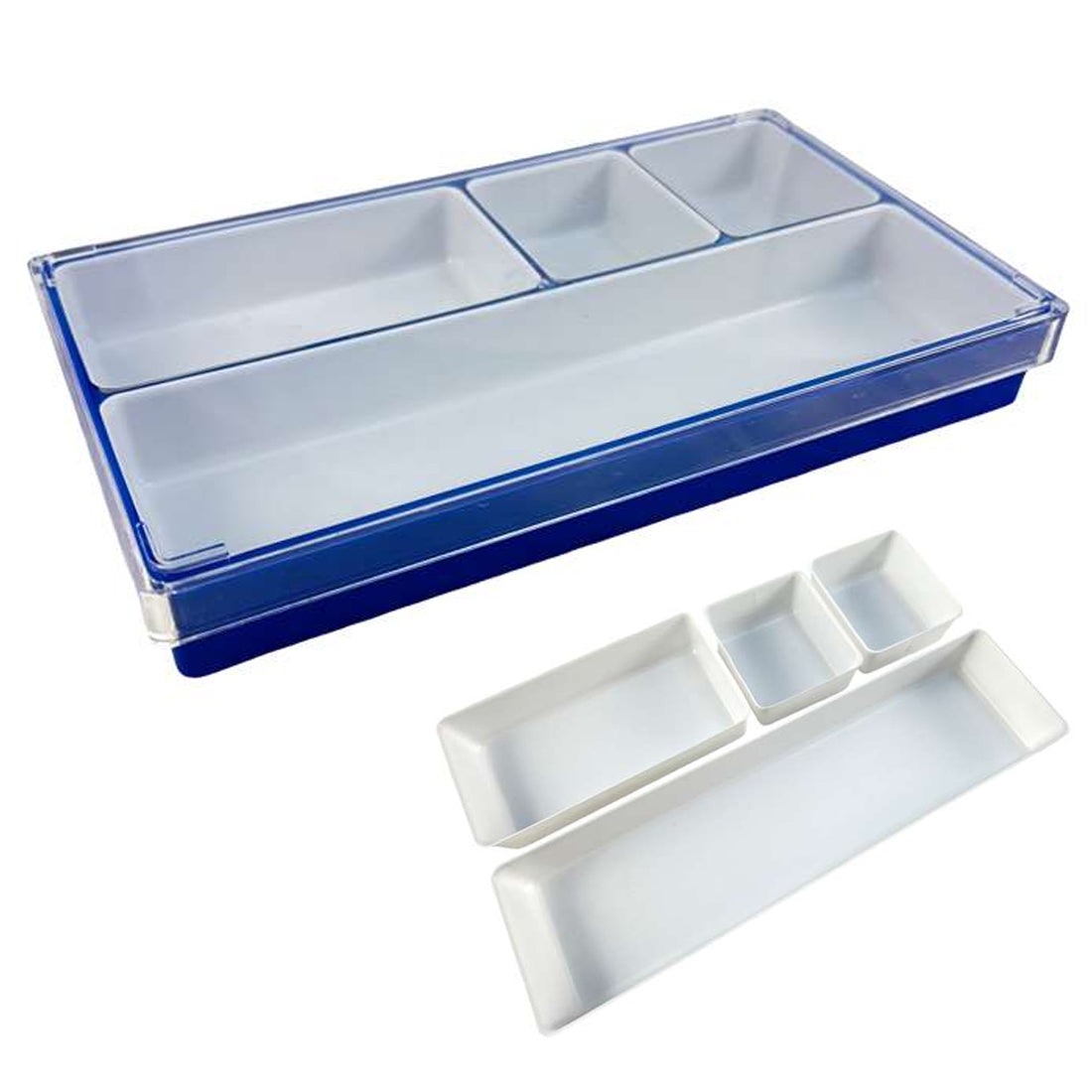 Clear Large Watch Repair Trays with Individual Compartments Stackable ...