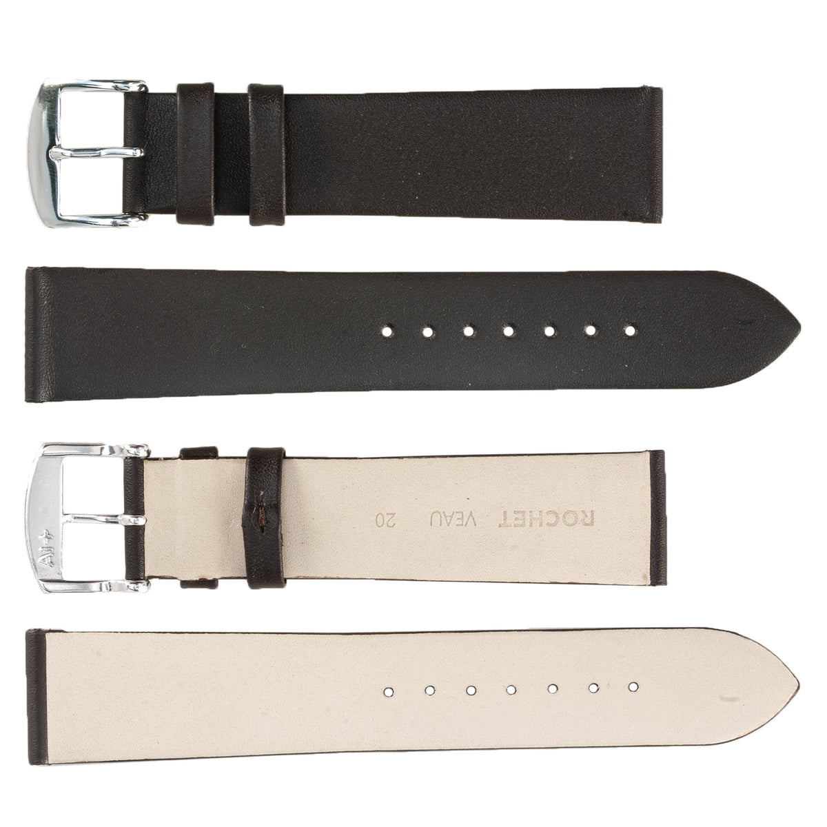 ROCHET ZRC No. 603 Smooth Calfskin Fine Leather Straps (8mm~22mm ...