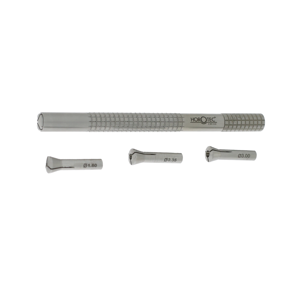 Horotec MSA02.024 Knurled Steel Broach Handle with 4 Tightening Chucks ...