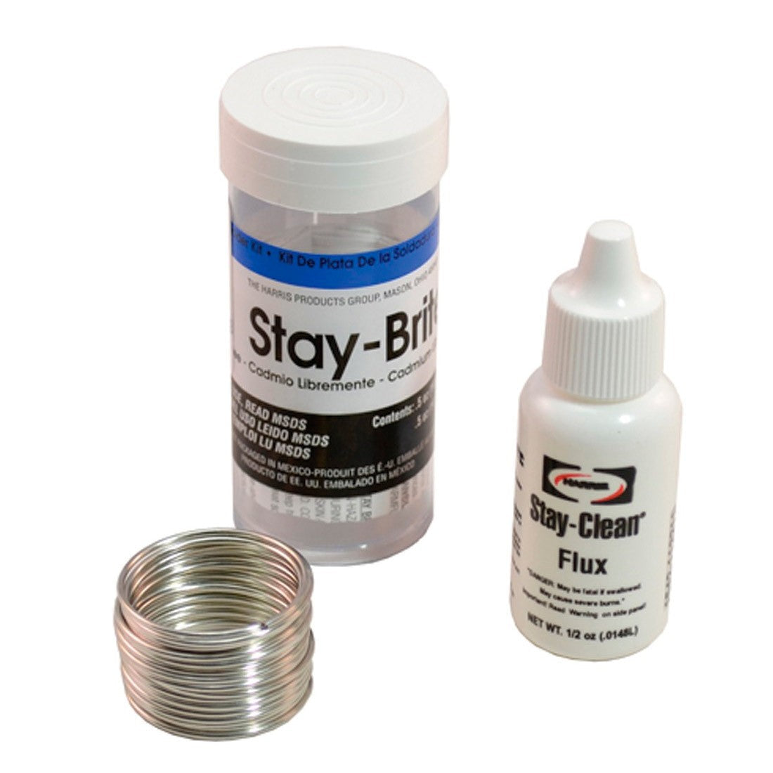 SO-125, Stay-Brite Solder kit (1/2 oz. of Solder & 1/2 oz. Flux) – Time ...