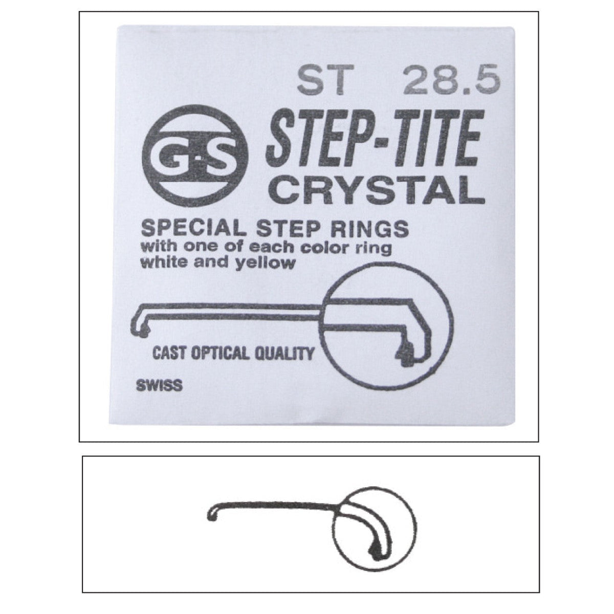 ST (G-S) Plastic Step-Tite Watch Crystals – Time Connection II, Inc