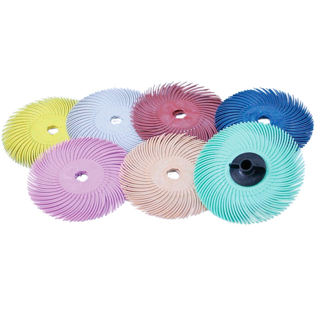 3M Radial Bristle Discs, 3" Assorted – Time Connection II, Inc