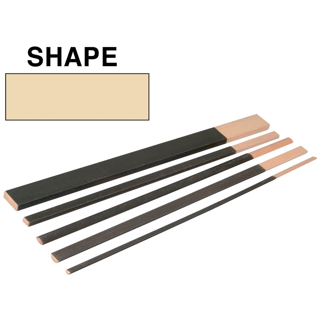 Emery Buff Sticks, Flat (290 x 20 x 6mm) – Time Connection II, Inc