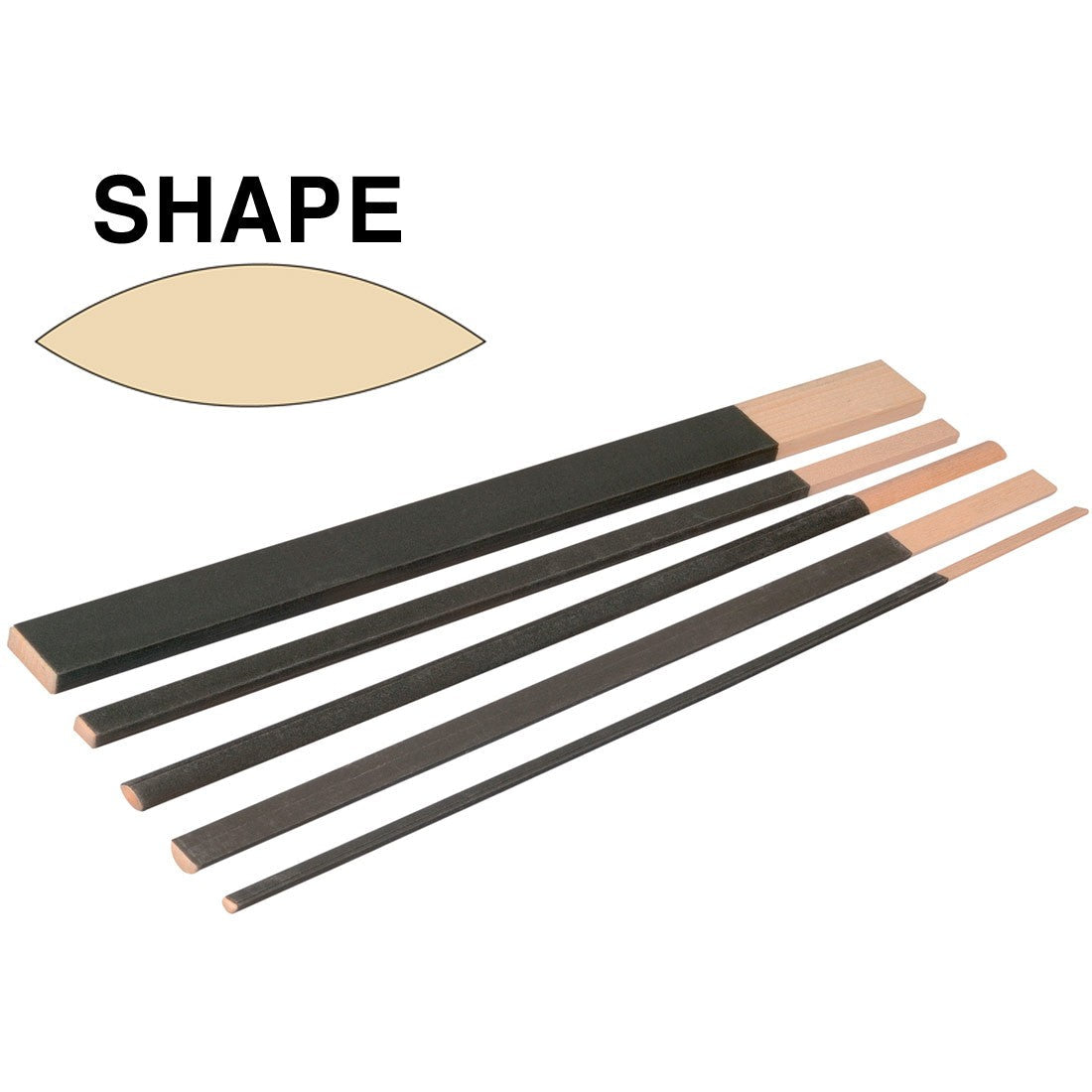 Emery Buff Sticks, Stage Leaf (290 x 9 x 4mm) – Time Connection II, Inc