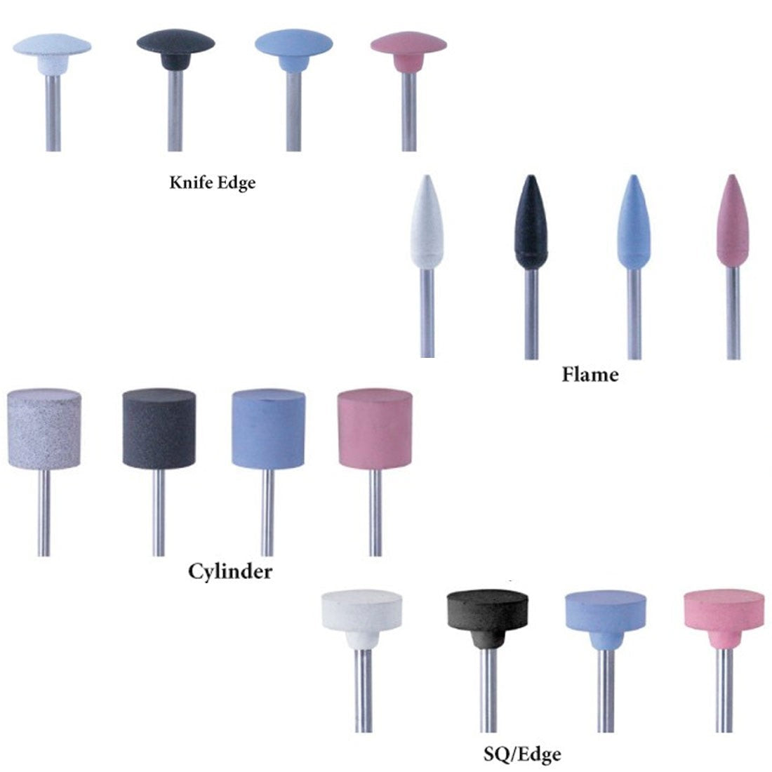 EVE Mounted Silicone Polishers (Pack of 10) – Time Connection II, Inc