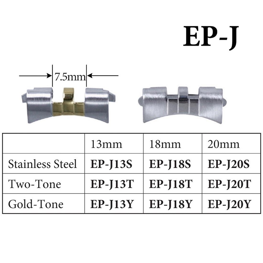 End Pieces for Metal Bands – Time Connection II, Inc