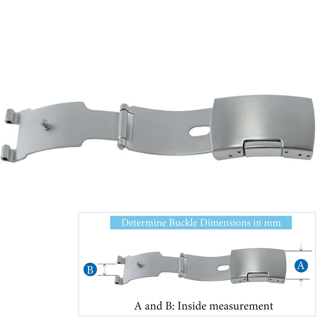 BC26, Folding Buckle with 1 Push Button – Time Connection II, Inc