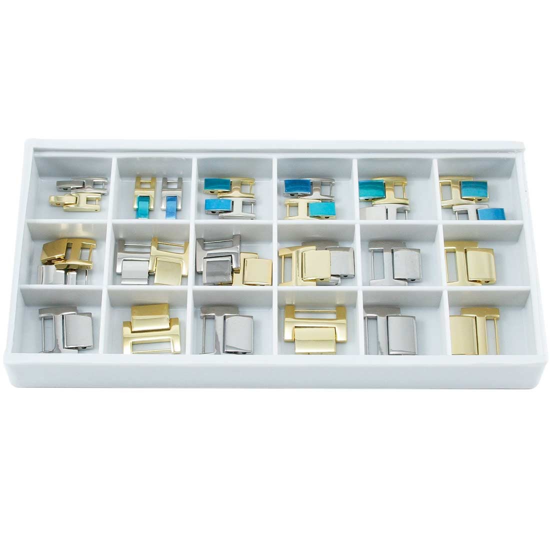 Single Slot Buckle with End Piece Assortment (2.8mm~15.8mm) – Time ...