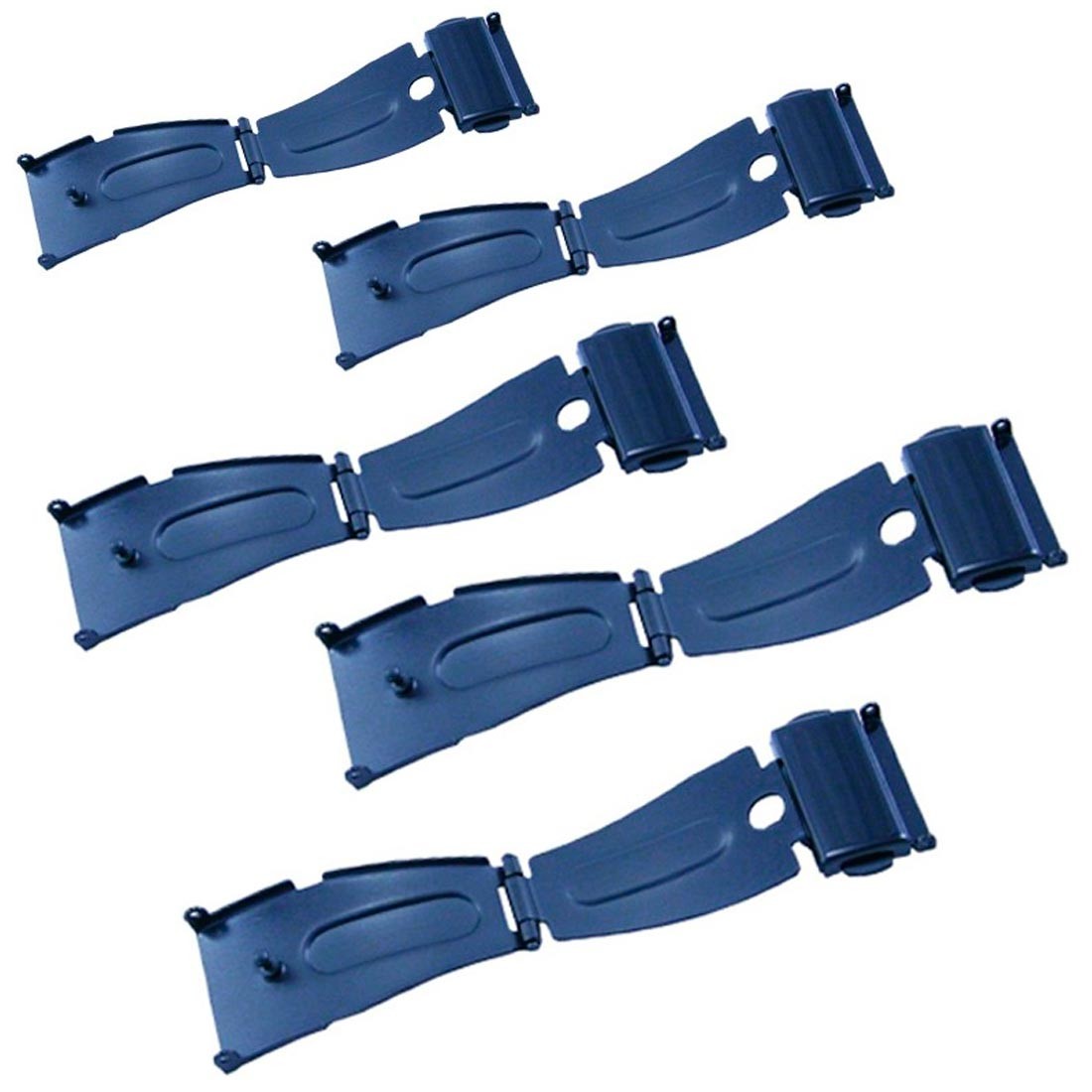 Folding Buckle with Two Buttons Assortment (12mm~28mm) IP Black color ...