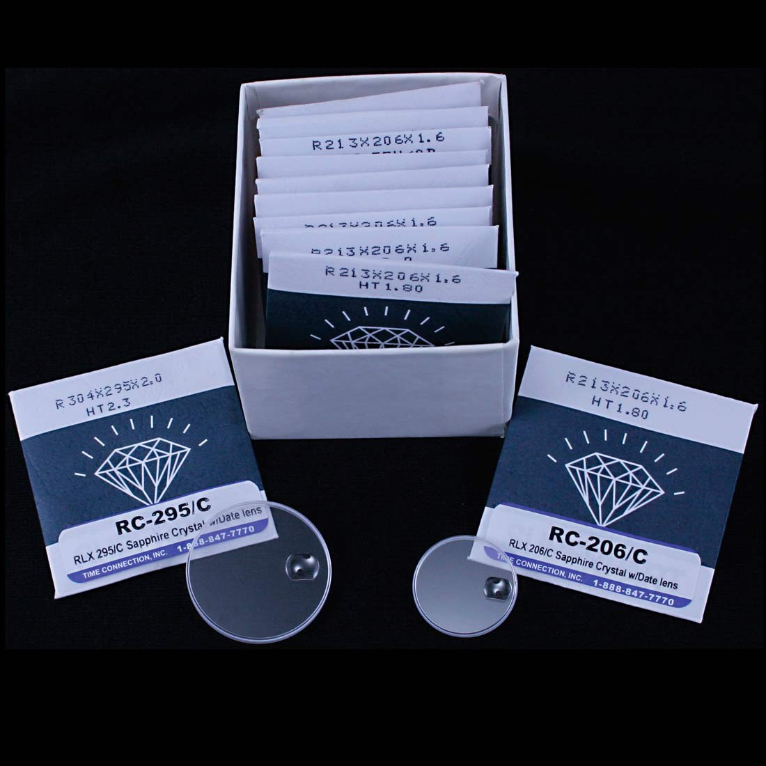 Sapphire Crystals and Crystal Gasket to fit Rolex – Time Connection II, Inc