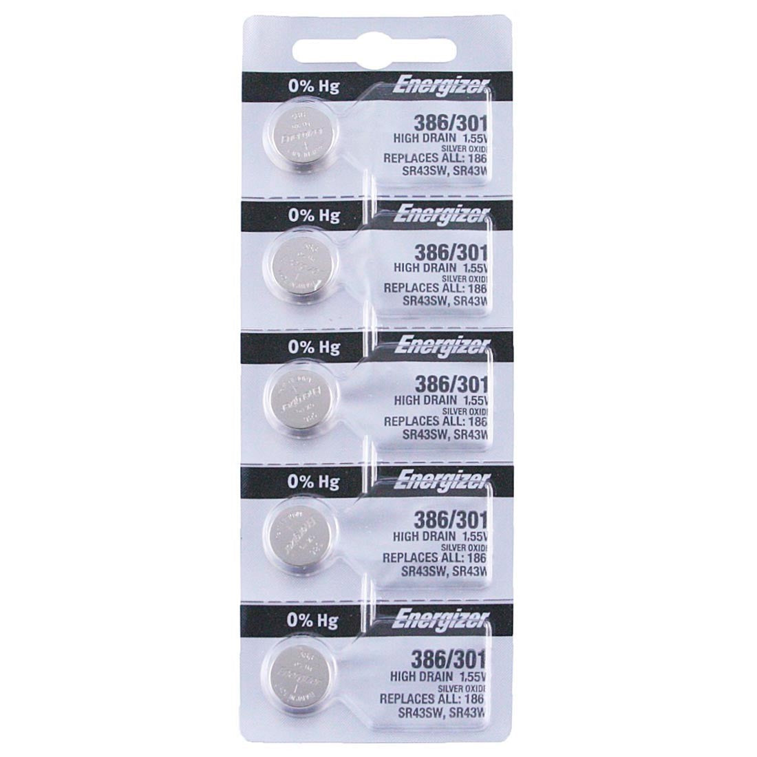 386/301 Energizer Watch Battery (SR43SW) – Time Connection II, Inc