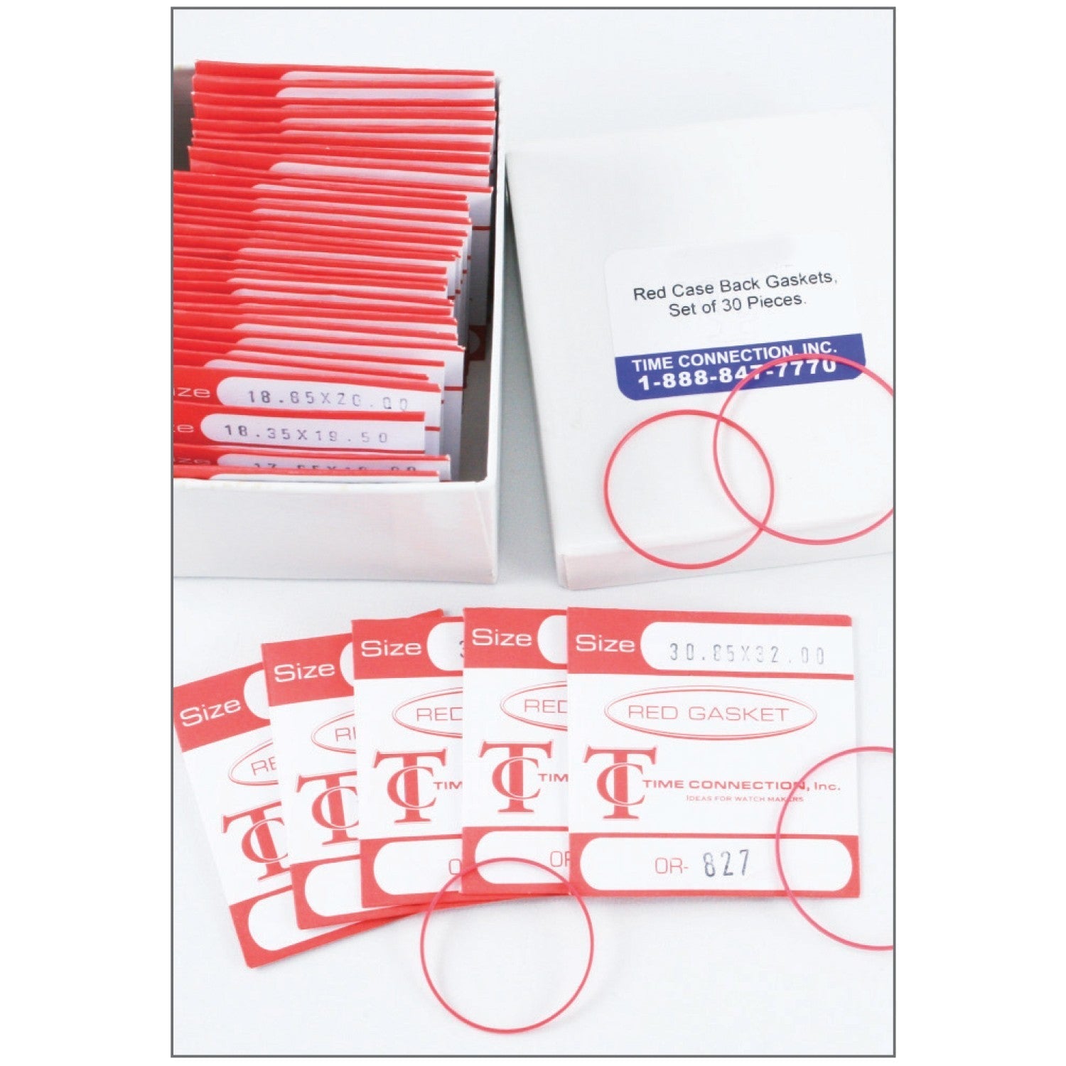 Regular Sizes Red Case Back Gaskets (Individual Packs) – Time ...