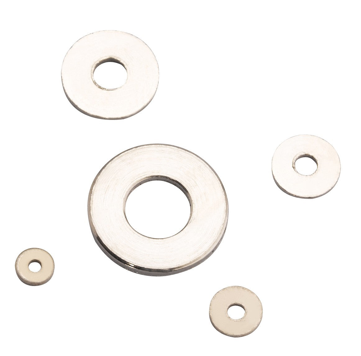 Nickelled Flat Washer with Round Holes (100 Pieces) – Time Connection ...