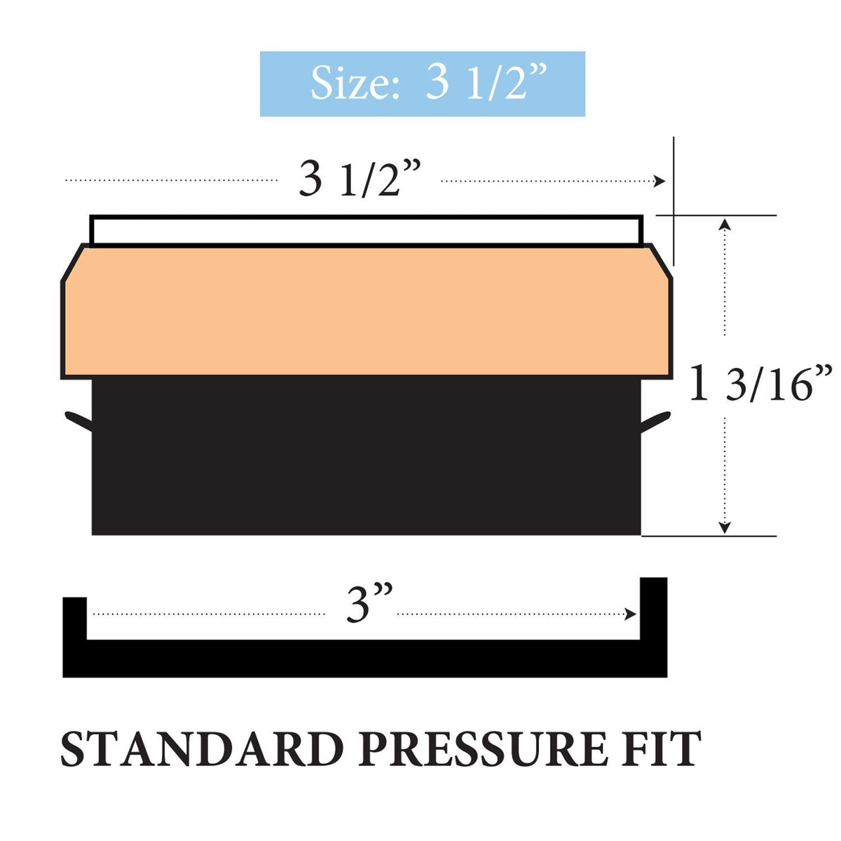 Clock Inserts 90mm (3 1/2") Black Bezel, Ivory Arabic Dial – Time ...