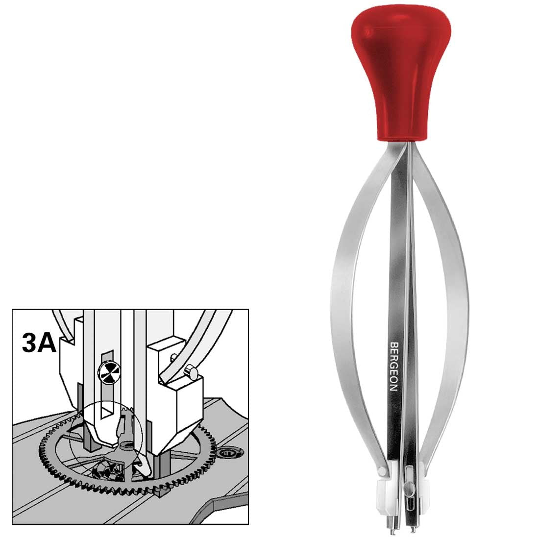 Bergeon 4070 Presto No. 3 Sweep Wheel Remover for 6 spoke wheels – Time ...