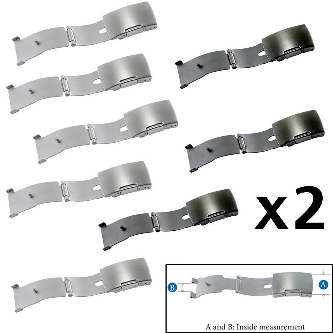 Folding Buckle with 1 Button Assortment (18mm~24mm) – Time Connection ...