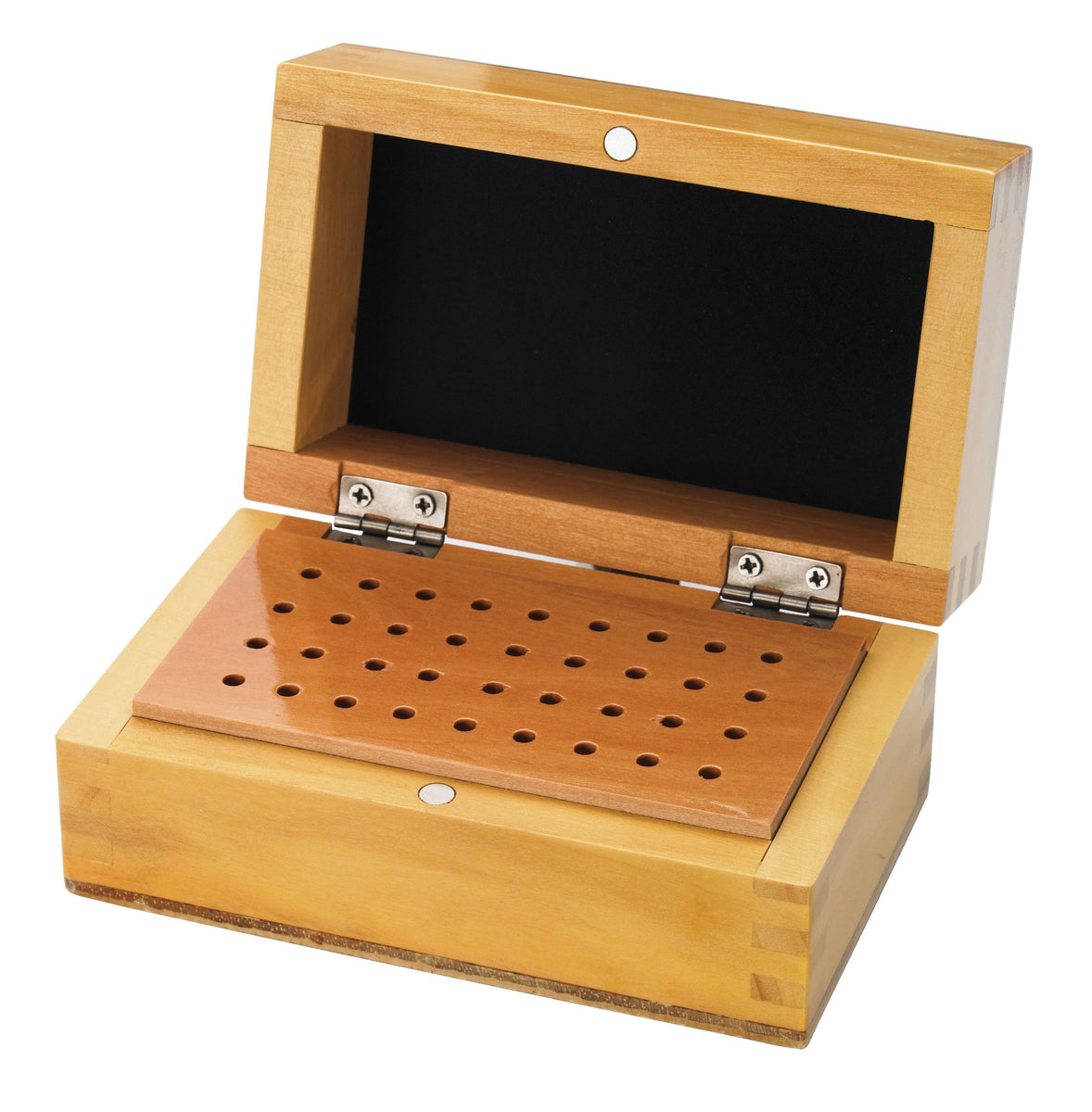 TR-195, 36 Hole Wood Bur Box – Time Connection II, Inc