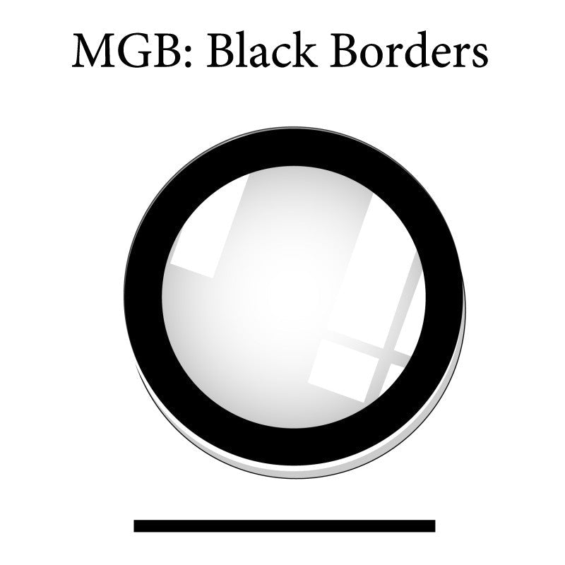 MGB: Black Border Round Flat Mineral Glass Watch Crystals, 1.0mm Thick ...
