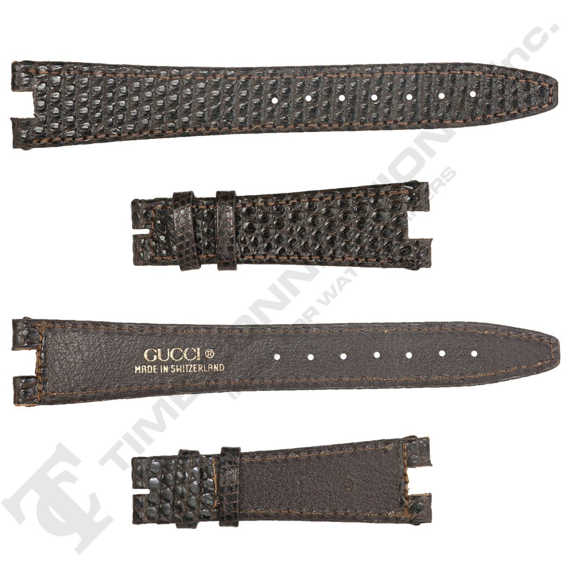 Brown Lizard Grain Leather Strap for Gucci Watches (18mm x 14mm) – Time ...