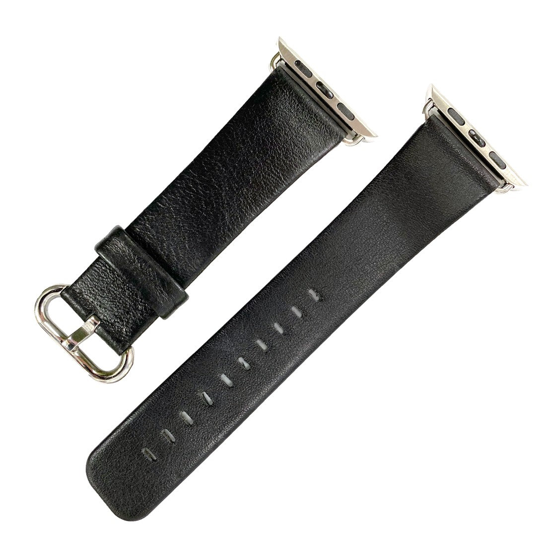 Black Leather Watch Band for Apple Watch 42MM – Time Connection II, Inc